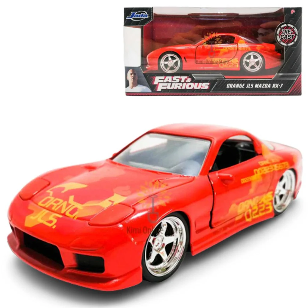 Jada Toys - Fast & Furious Orange JLS Mazda RX-7, escala 1:32 ...